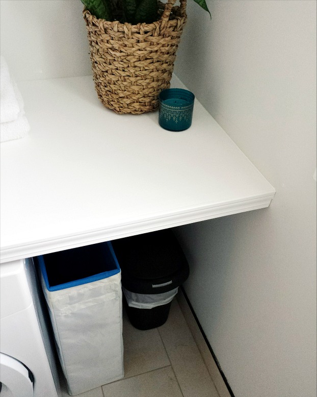 |reveal| our new (huge) diy laundry room counter top! - The Blush Home Blog