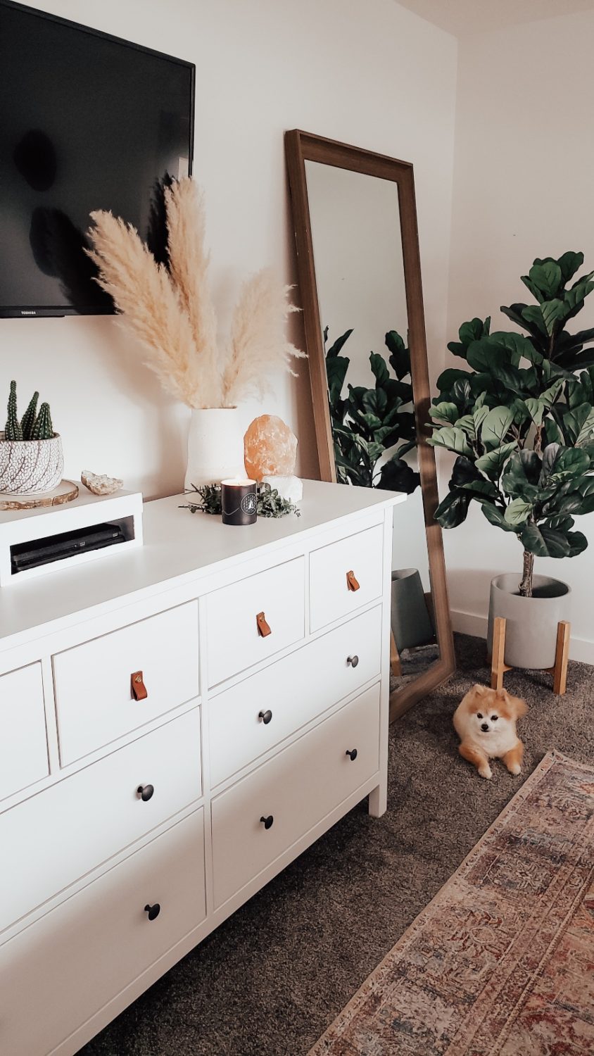 Make This Stylish Cover To Hide Your Electronics - The Blush Home Blog