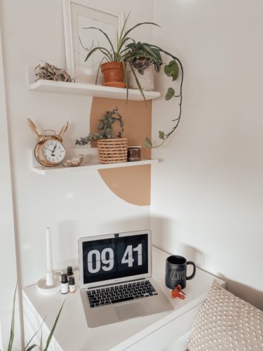How To Create A Tiny Office - Office Tour! - The Blush Home Blog